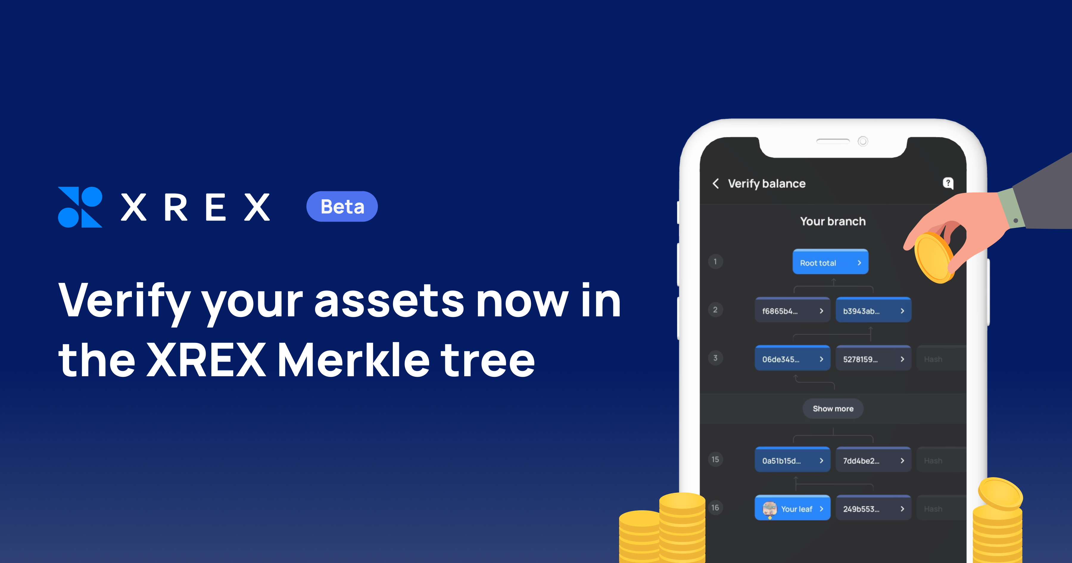 XREX Exchange - Proof of User Digital Asset Balance